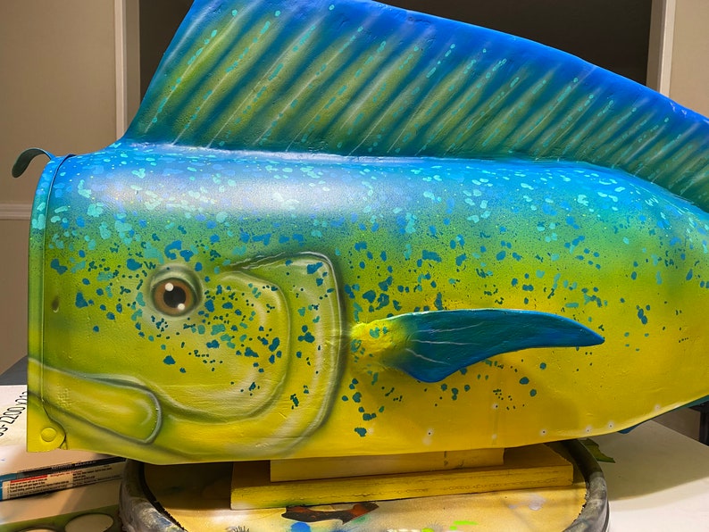 Custom Built Mahi Mahi Mailbox - Etsy