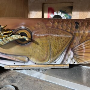 Redfish Mailbox With Jumping Shrimp Flag. Custom Airbrushed for Your ...