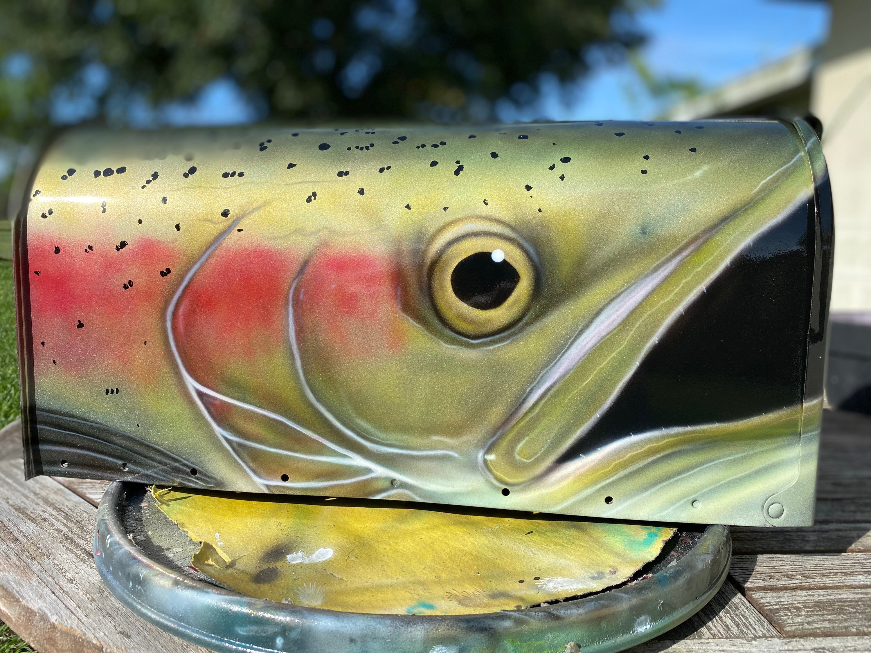 Rainbow Trout Mailbox | Etsy