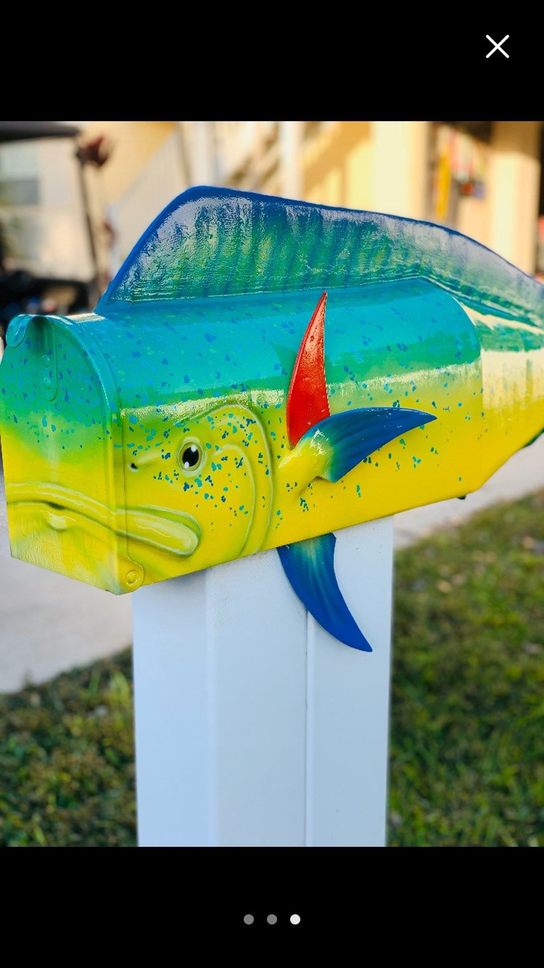 Custom Built Mahi Mahi Mailbox - Etsy