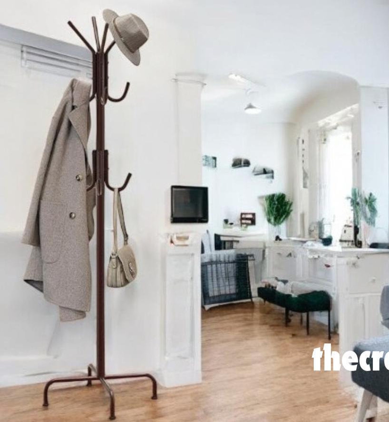 Freestanding Coat Rack With 12 Hooks Clothes Rack Modern Coat Rack Hat ...