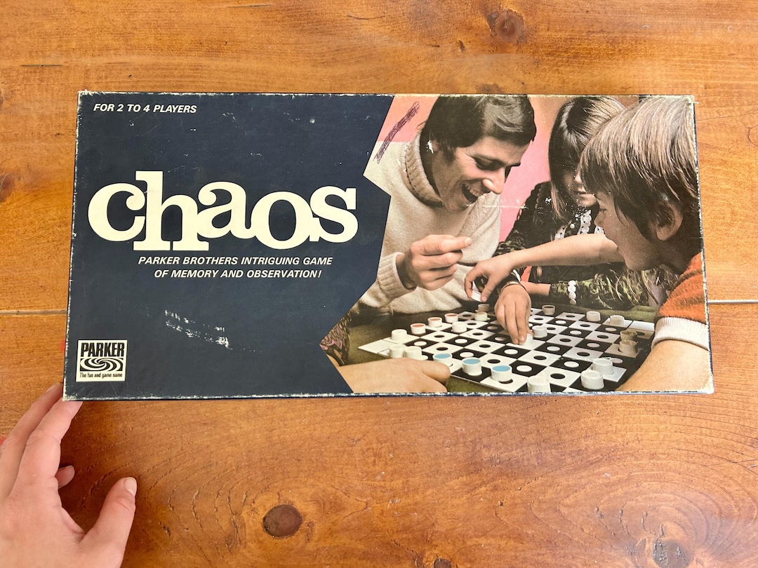 1972 Vintage Parker Brothers Game "chaos," Board Game Complete With All ...