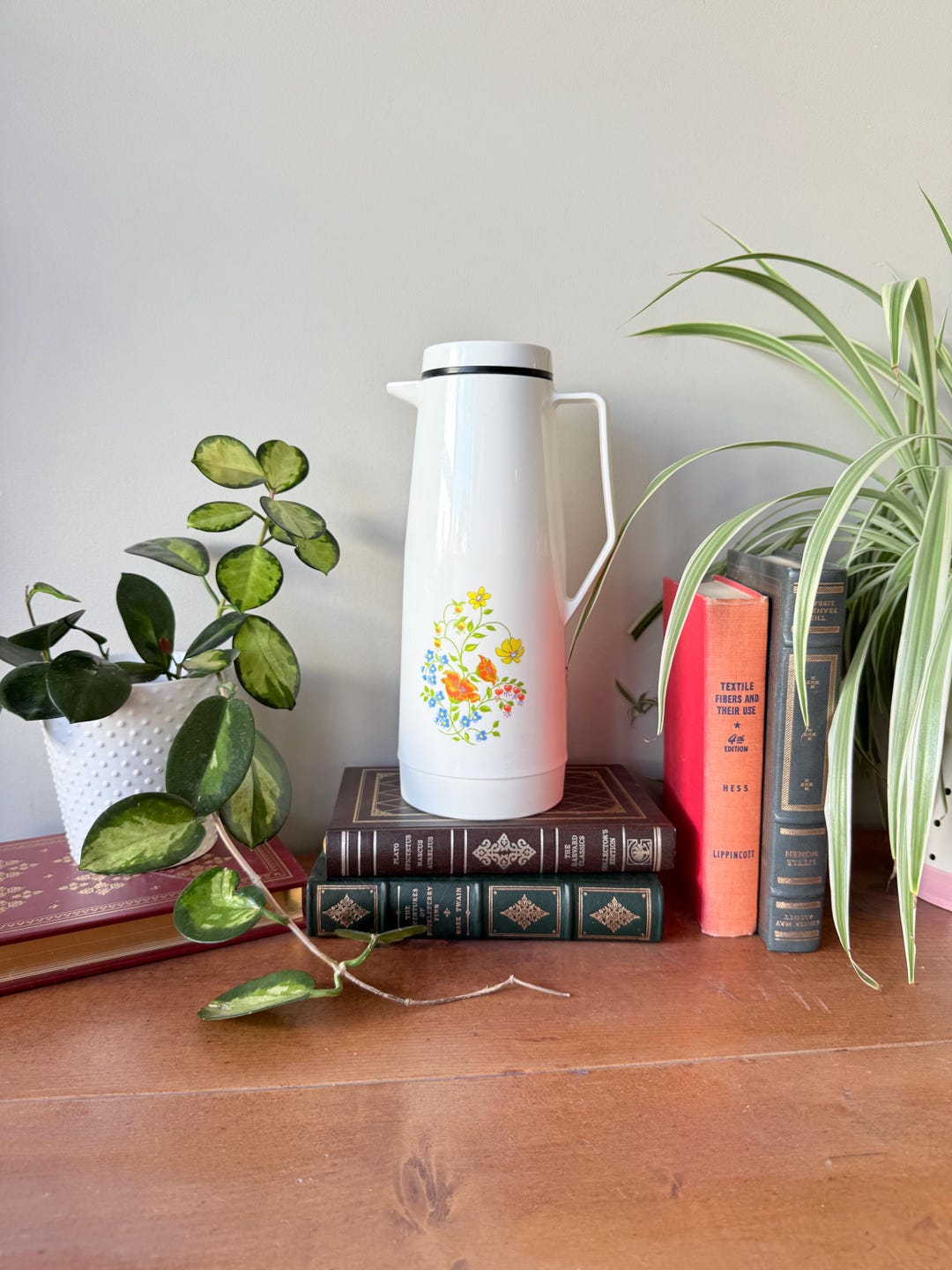 1970s Floral Thermos Carafe: Mid-century King-seeley Model 90Q - US01 ...
