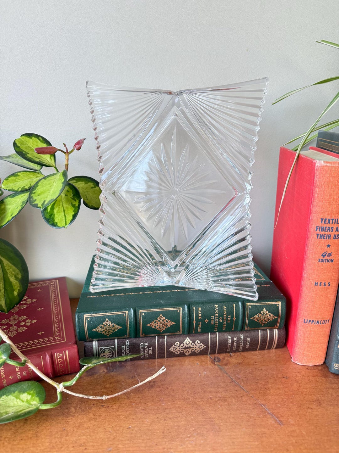 Vintage 1990s Mikasa Crystal / Glass Photo / Picture Frame in Starlet ...