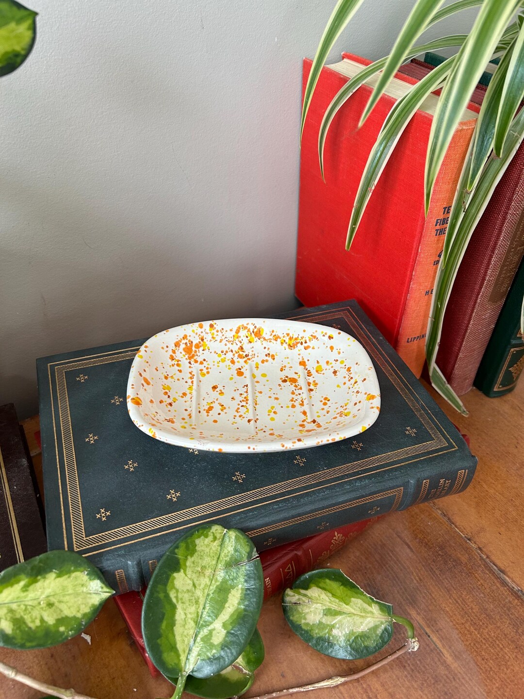 1970s Splatter Paint Soap Dish - Etsy