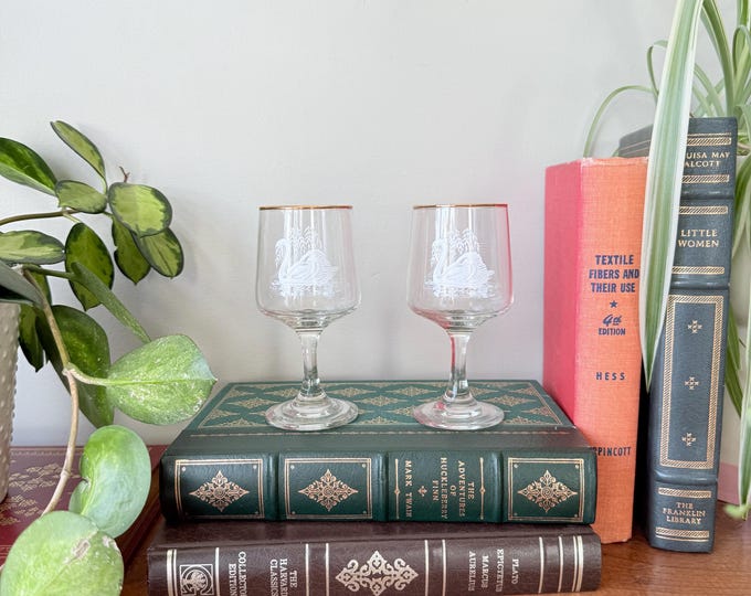 Set of Two Vintage Mid Century Modern / MCM Small Sherry / Mini Wine ...