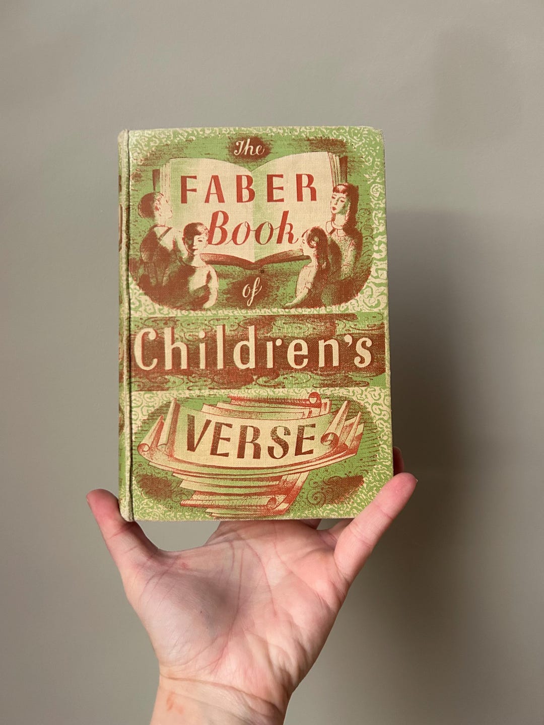 Vintage 1953 the Faber Book of Children's Verse, Hardcover Collectible ...