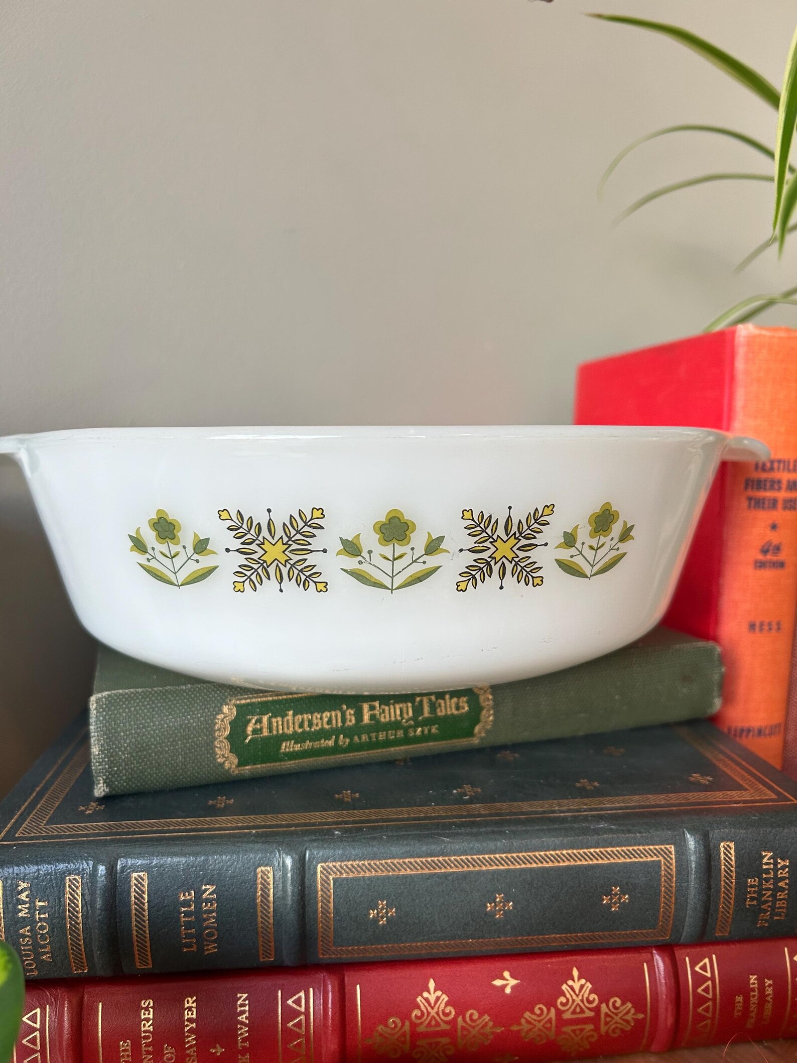Vintage Fire King Casserole Dish, Meadow Green, Mid-century Kitchen ...