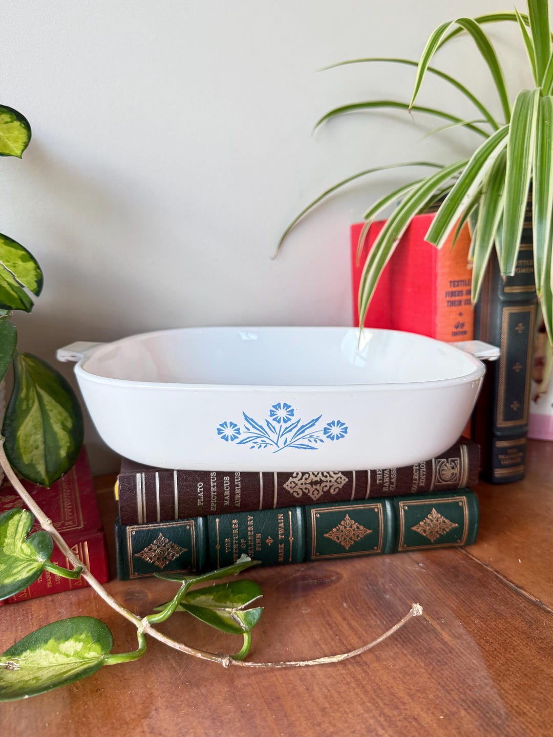 Vintage Corning Ware 10" Square Casserole Dish With Cornflower Blue ...