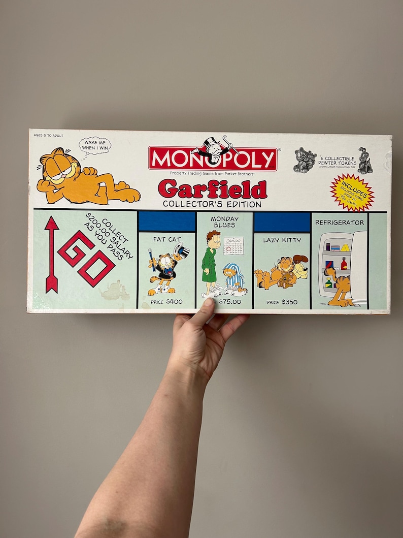 Garfield Monopoly 25th Anniversary Collector's Edition, Jim Davis ...