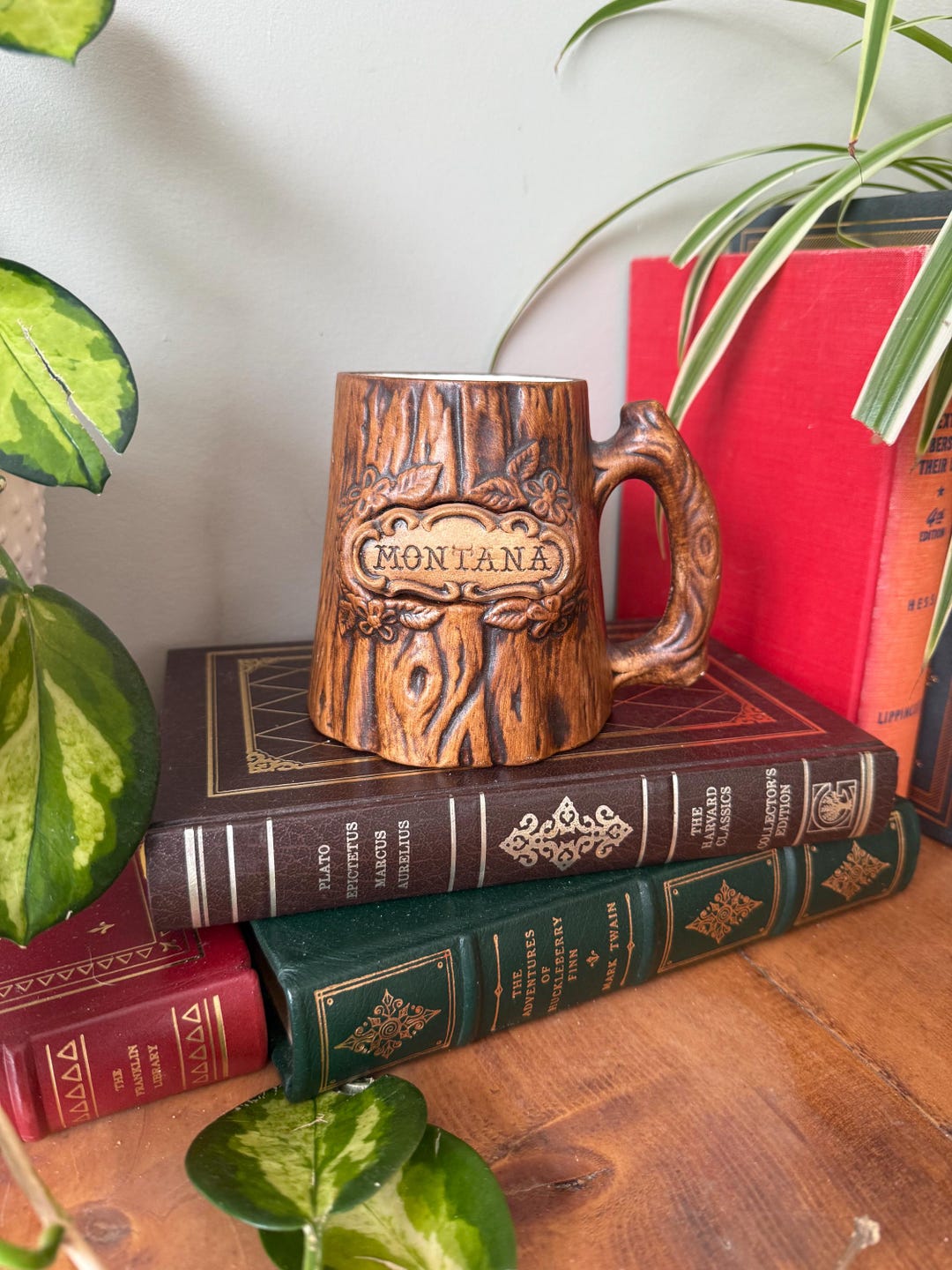 Kitschy Vintage Souvenir Faux Wood / Tree Trunk Mid Century Modern ...