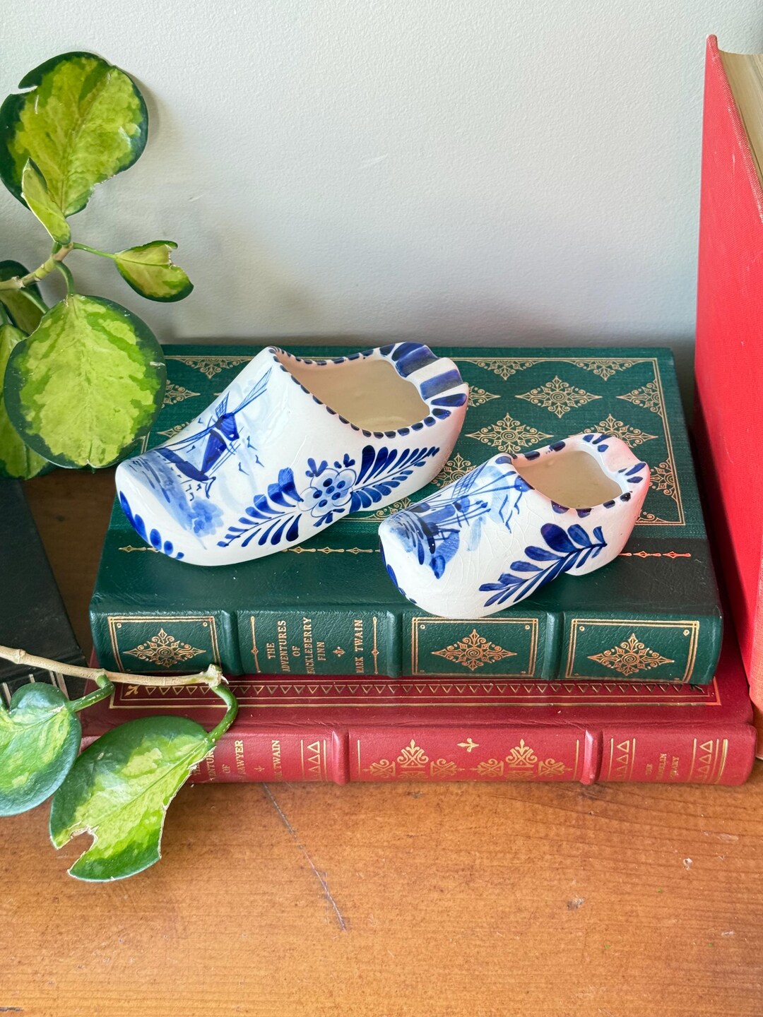 Vintage EH Delft / Delft Blue Hand Painted Blue and White Porcelain ...