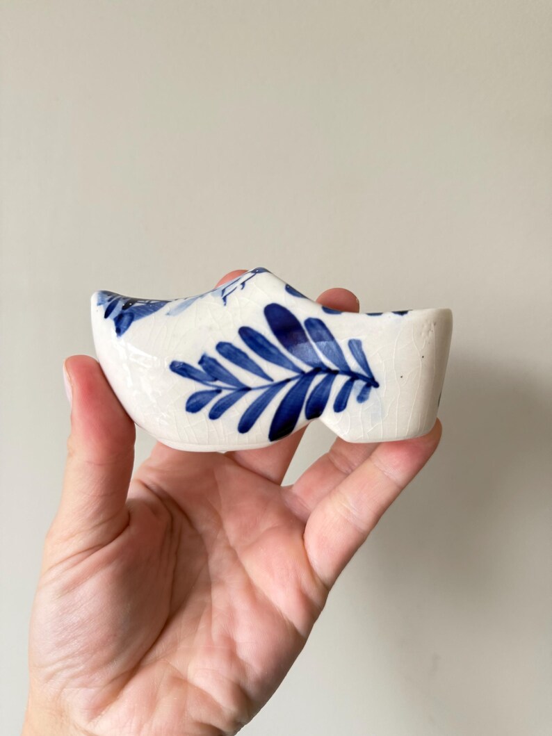 Vintage EH Delft / Delft Blue Hand Painted Blue and White Porcelain ...