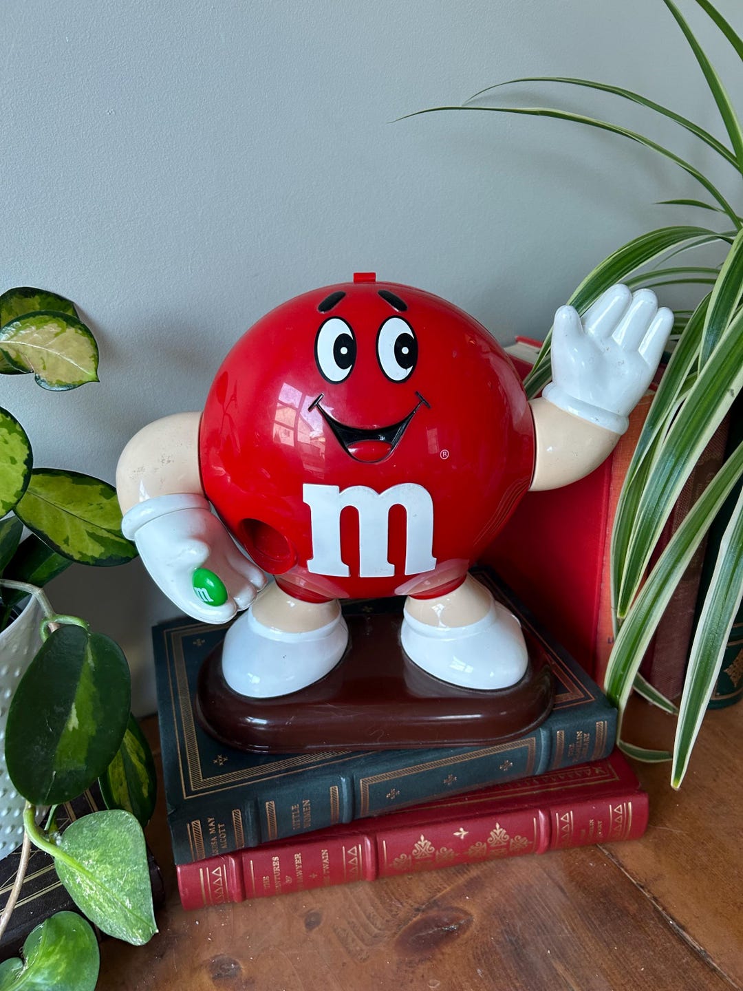 1991 Vintage Red M&M Candy Dispenser, Collectible Candy Container ...