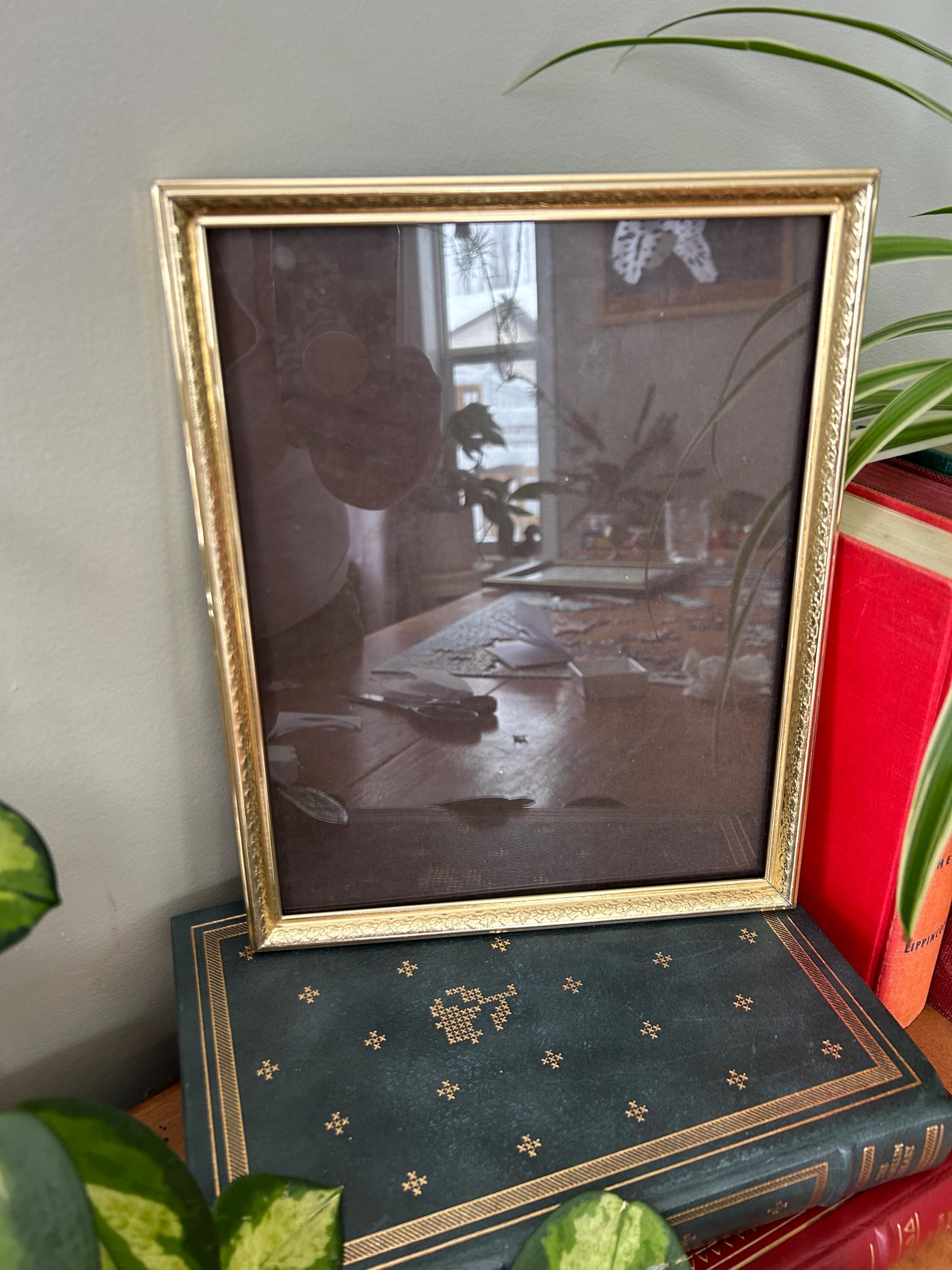 Vintage Mid Century Modern Brass Picture Frame, MCM Retro Elegant ...