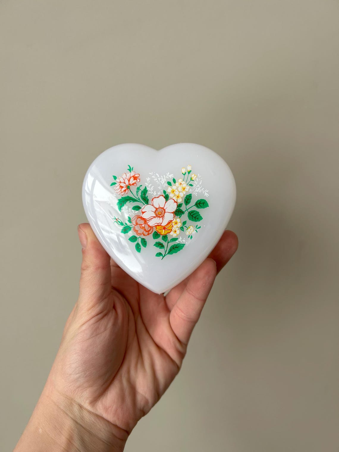 Vintage Floral Heart Trinket Boxes, 1980s Sabre Nesting Set, New in Box ...