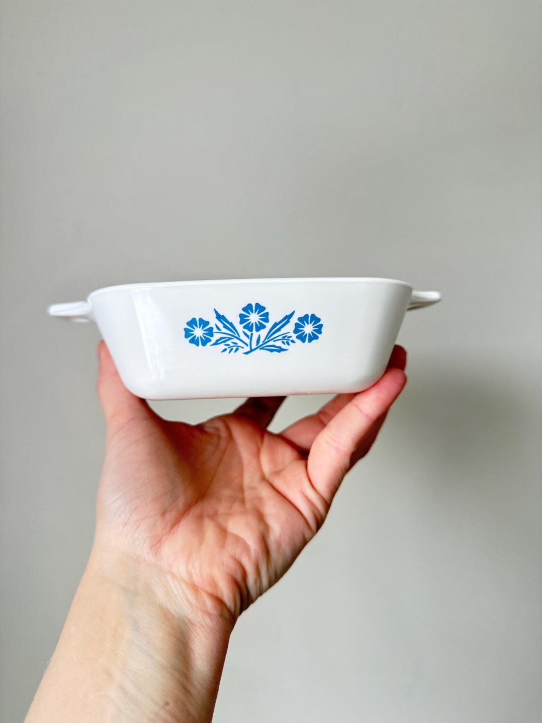Vintage Small Corningware Blue Cornflower P-41-B Ceramic Casserole Dish ...