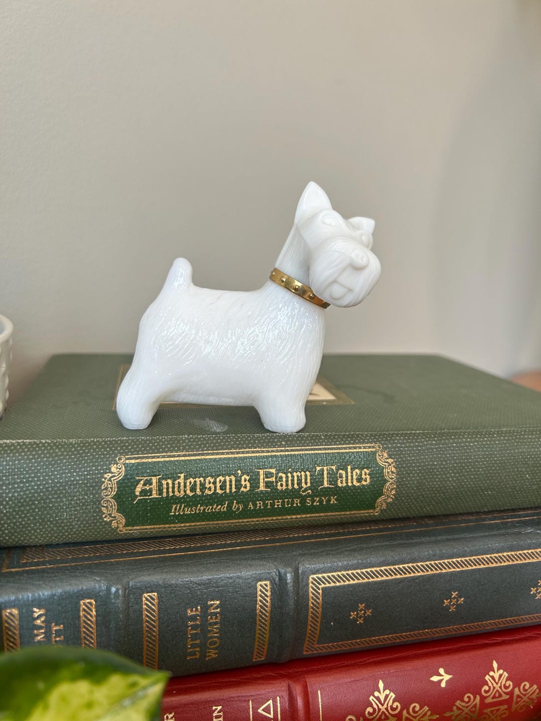 Vintage Avon White Milk Glass Scotty Dog Perfume Bottle, Scottish ...