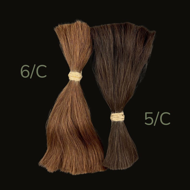 Накладные волосы из чёрных человеческих волос, 100 грамм, коричневые ...