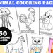 50 Animals Coloring Pages for Kids - Coloring Pages for Toddlers ...