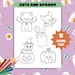 Halloween Coloring Pages for Kids, Bold and Easy Cute and Spooky ...