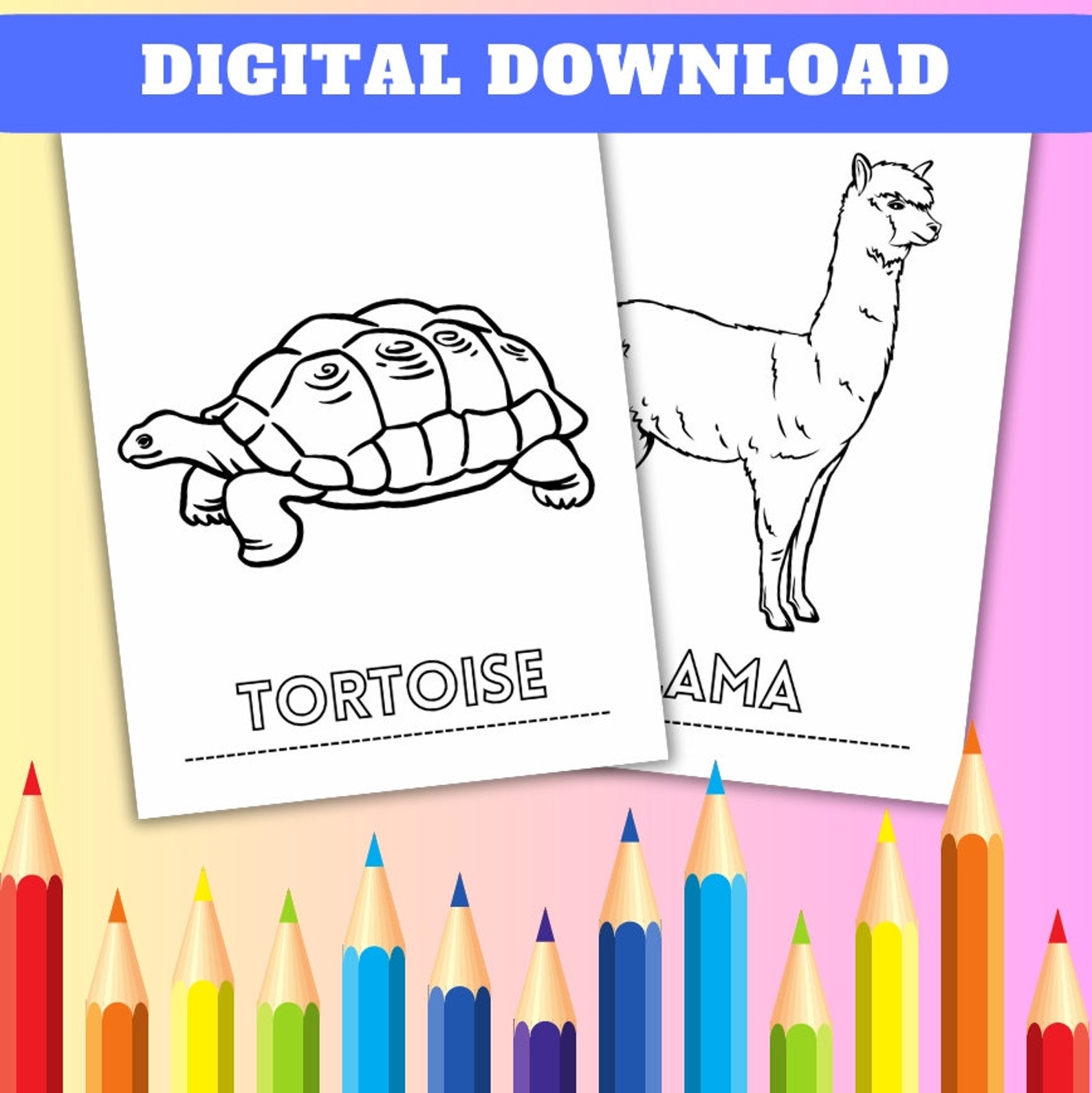 50 Animals Coloring Pages For Kids Coloring Pages For Toddlers
