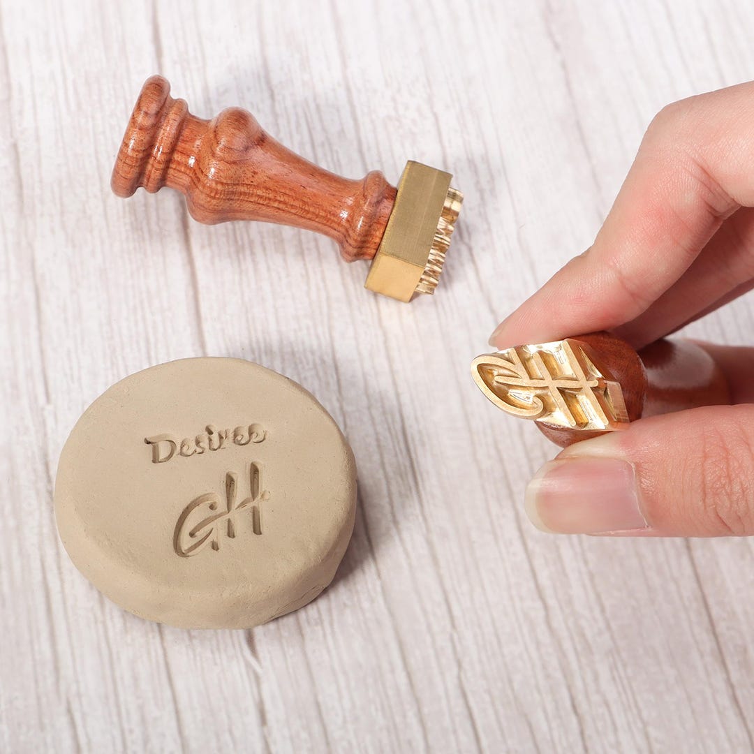 Personalized Handwriting Signature Pottery Stamp, Custom Name Stamp for ...