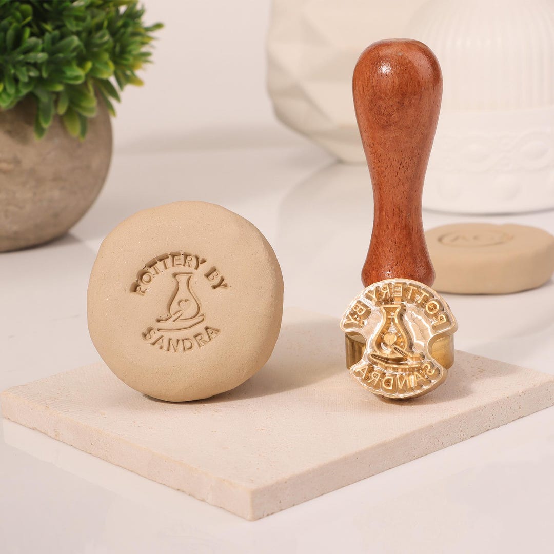 Custom Pottery Stamp,personalized Ceramics Stamp, Polymer Clay Stamp ...
