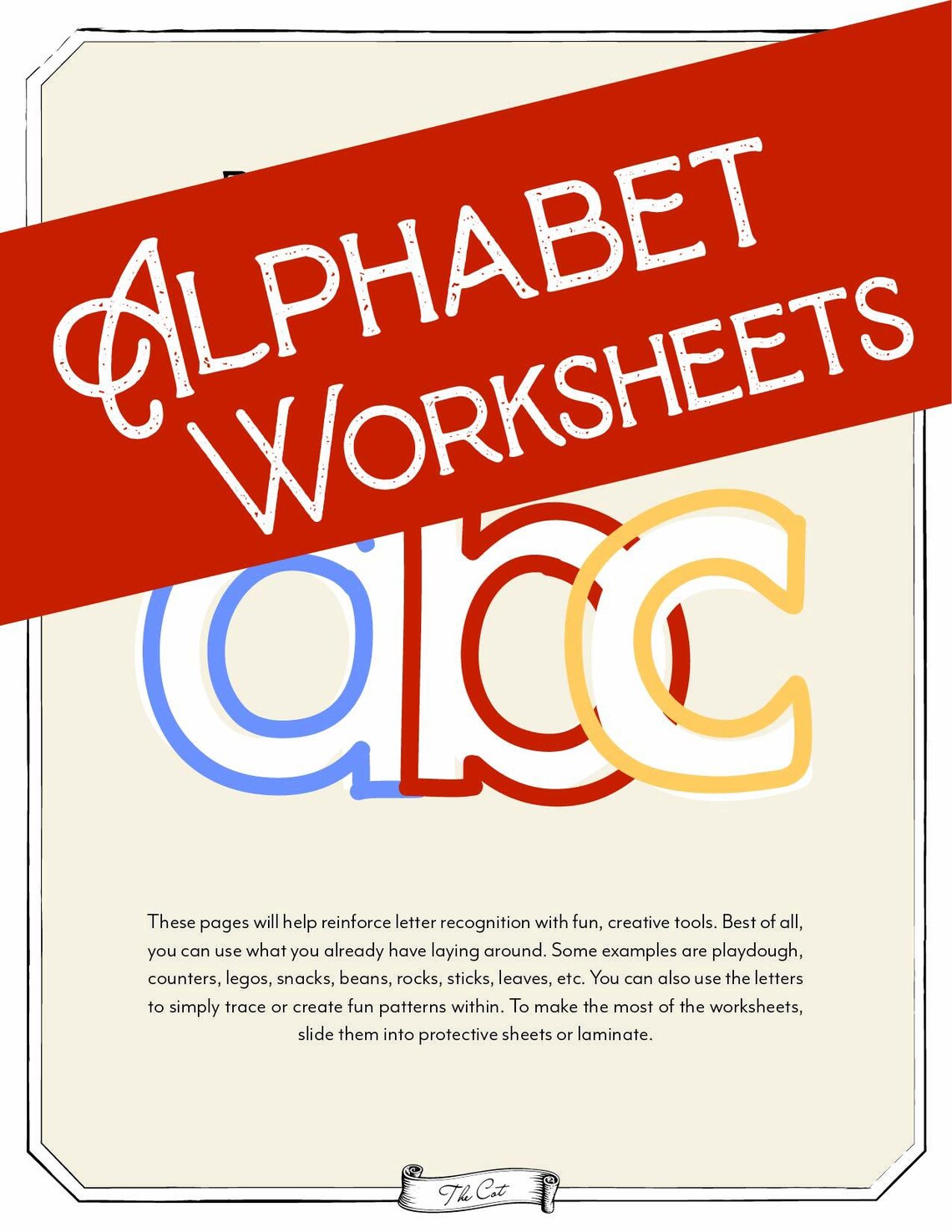 Alphabet Worksheets | Letter Recognition for Preschool - 2nd Grade - Etsy