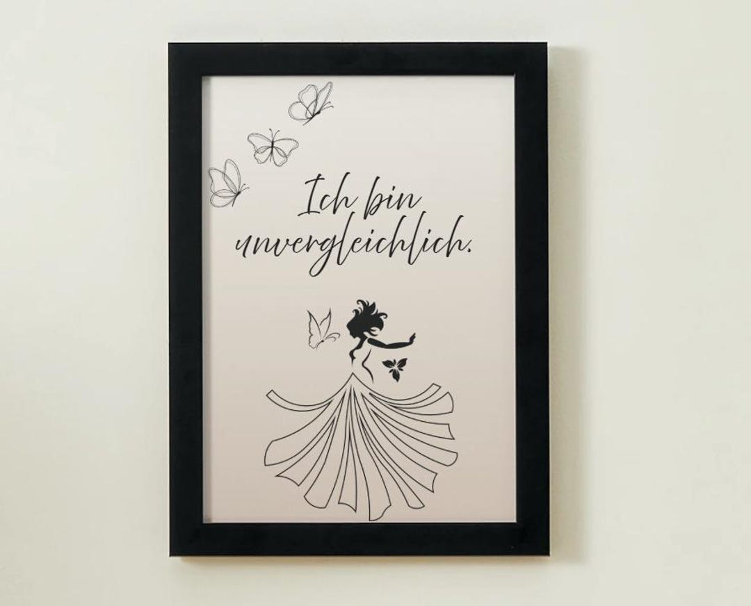 I Am Poster Set – 8 Affirmations for Self-love | Positive Sayings Wall ...