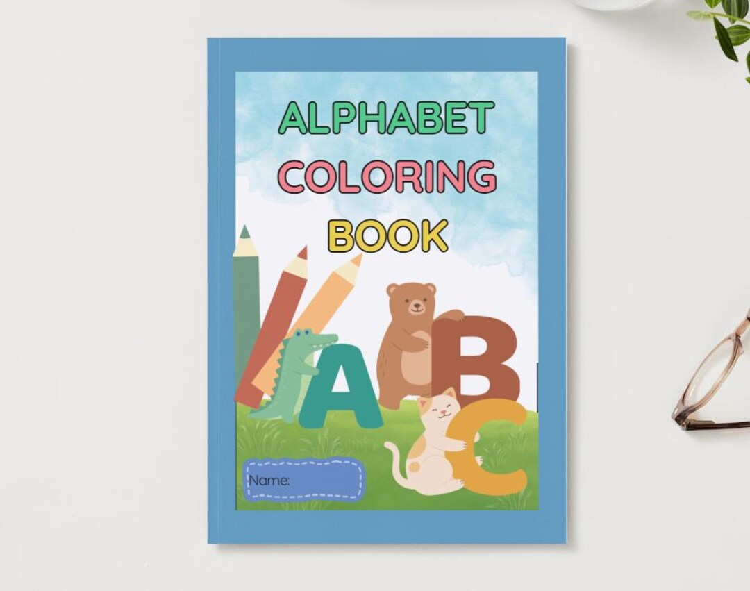 Alphabet Coloring & Tracing Book for Kids – Fun ABC Learning Activity ...