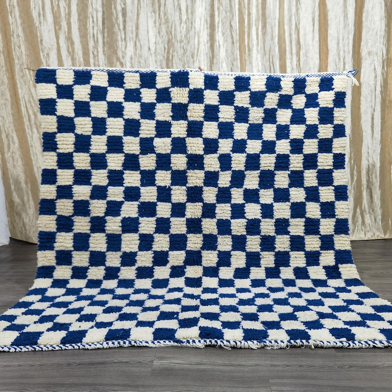 Checkered Rug - Etsy