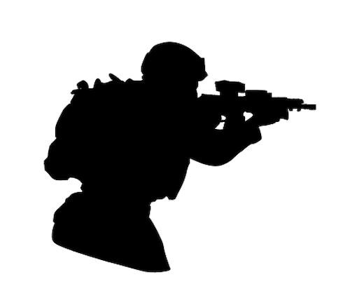 Army Soldier Outline Vinyl Decal - Etsy