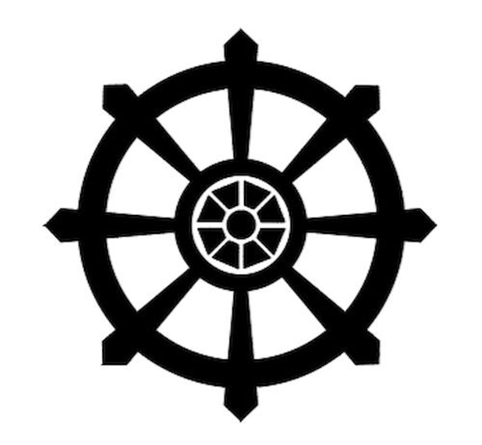 Buddhist Dharma Wheel Vinyl Decal - Etsy