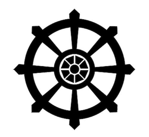 Buddhist Dharma Wheel Vinyl Decal - Etsy