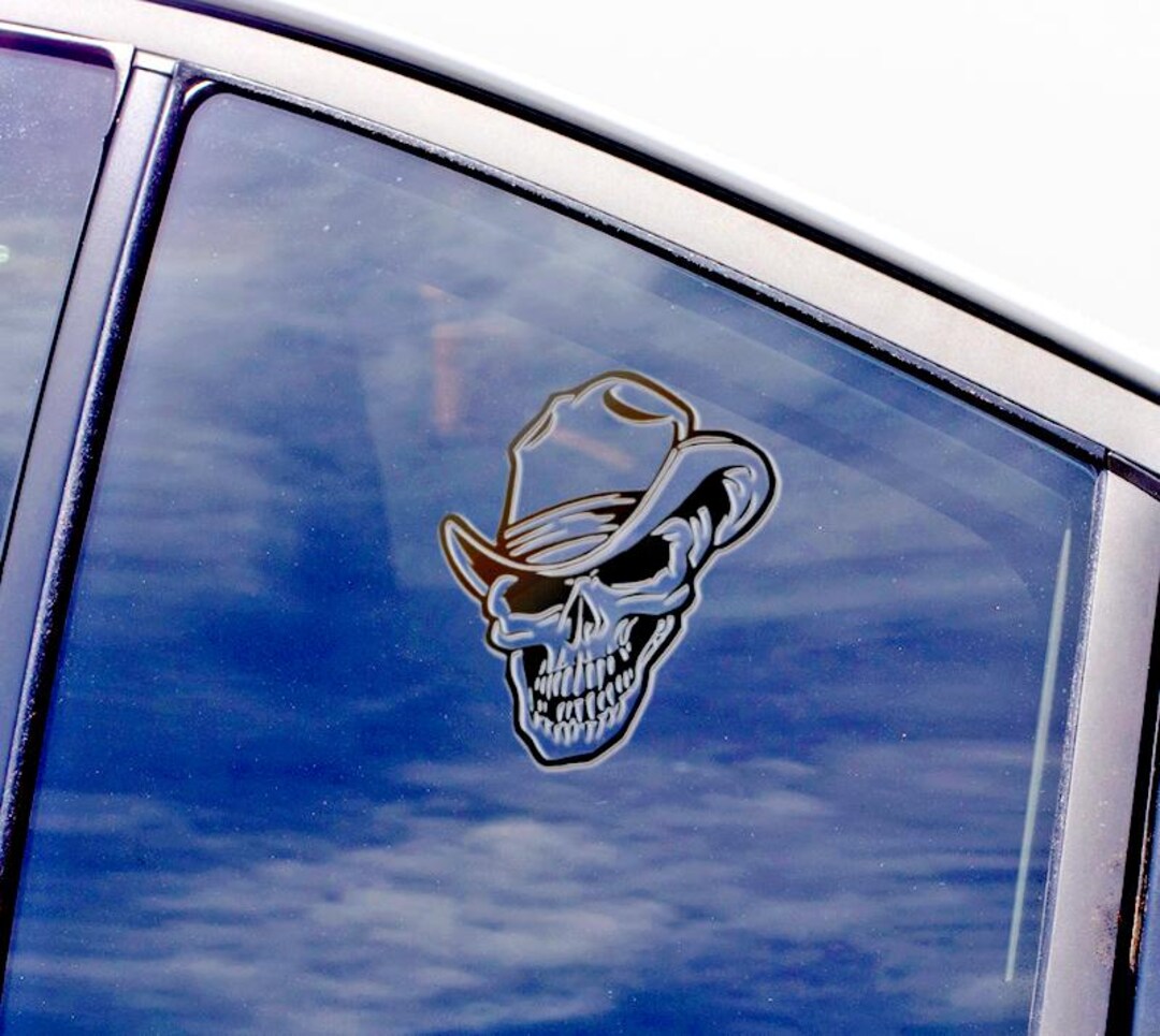 Skull Vinyl Decal - Etsy