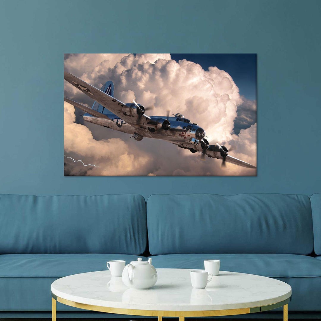 Aviation Wall Art, Airplane Canvas Decor, Army Art Decor, Plane Poster ...