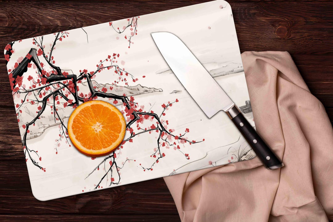 Chopping Board, Sakura Bonsai Tree Cutting Board, Famous Serving Board ...
