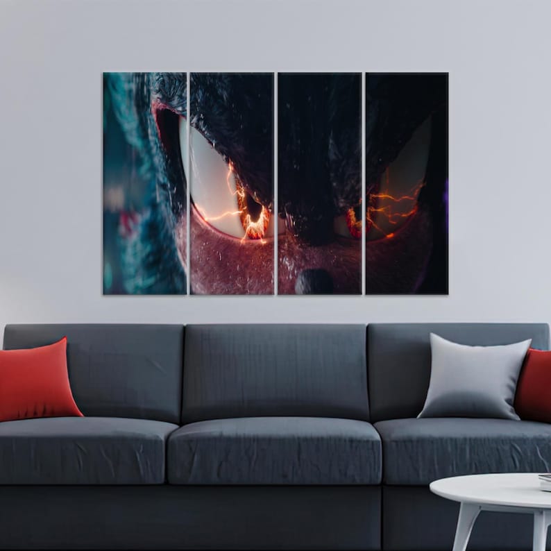Sonic Wall Decor, Sonic 3 Canvas Art, Sonic Artwork, Sonic Canvas Art ...