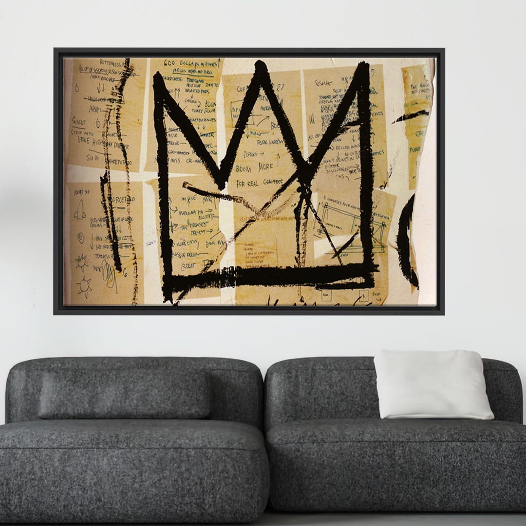 Basquiat Wall Art, Graffiti Poster, Canvas Wall Art, Jean Michel ...