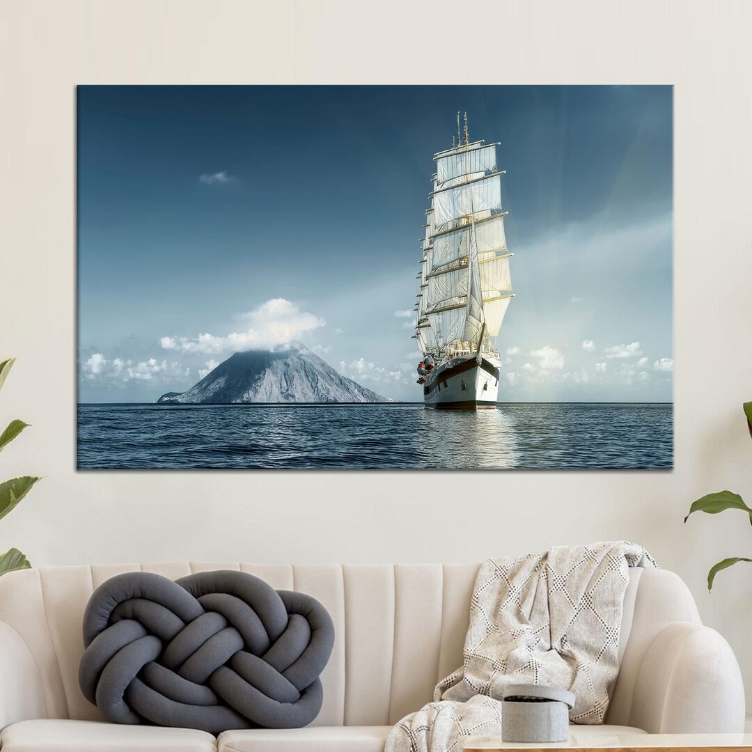 Sea Wall Hangings, Landscape Poster, Sea Landscape Canvas, Floating ...
