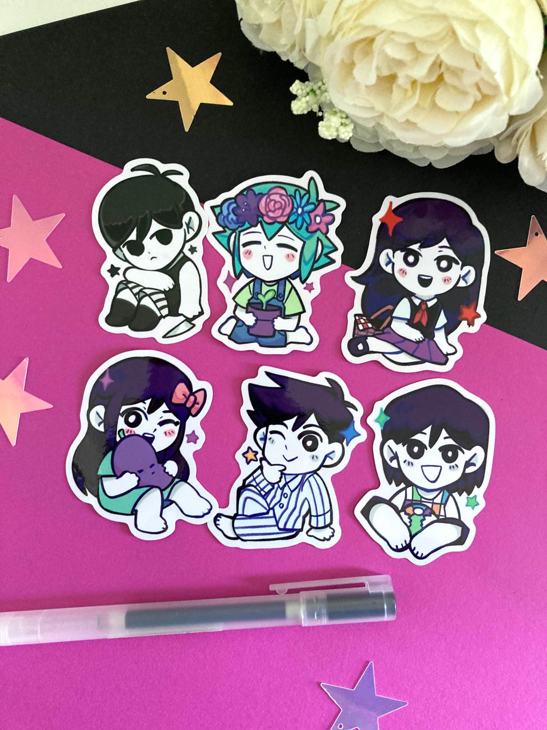 OMORI Stickers | Glossy, Vinyl - Etsy