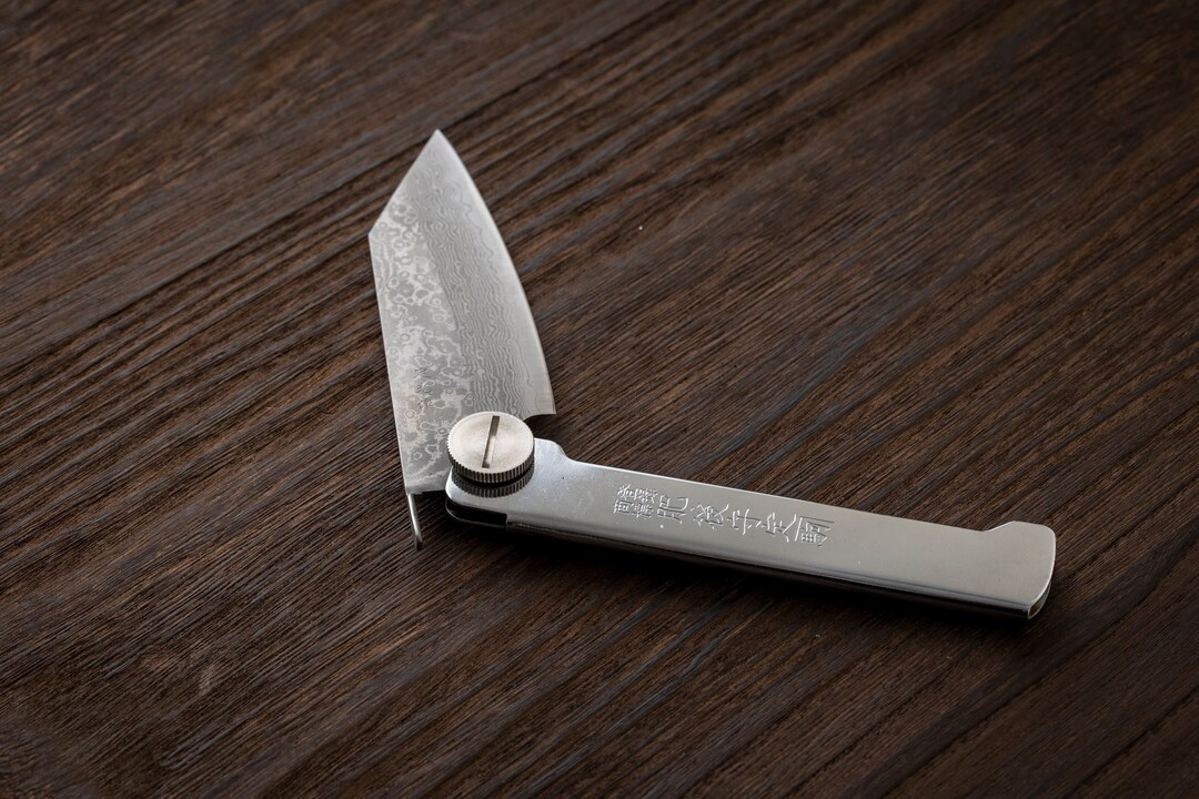 Certified Alphakogyo Higonokami Knife - Japanese Silver Sheathed ...