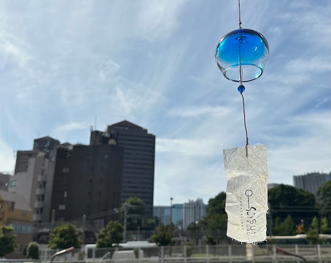 Japanese Wind Chime Furin Glass Sakura Cherry Blossom Flower With ...