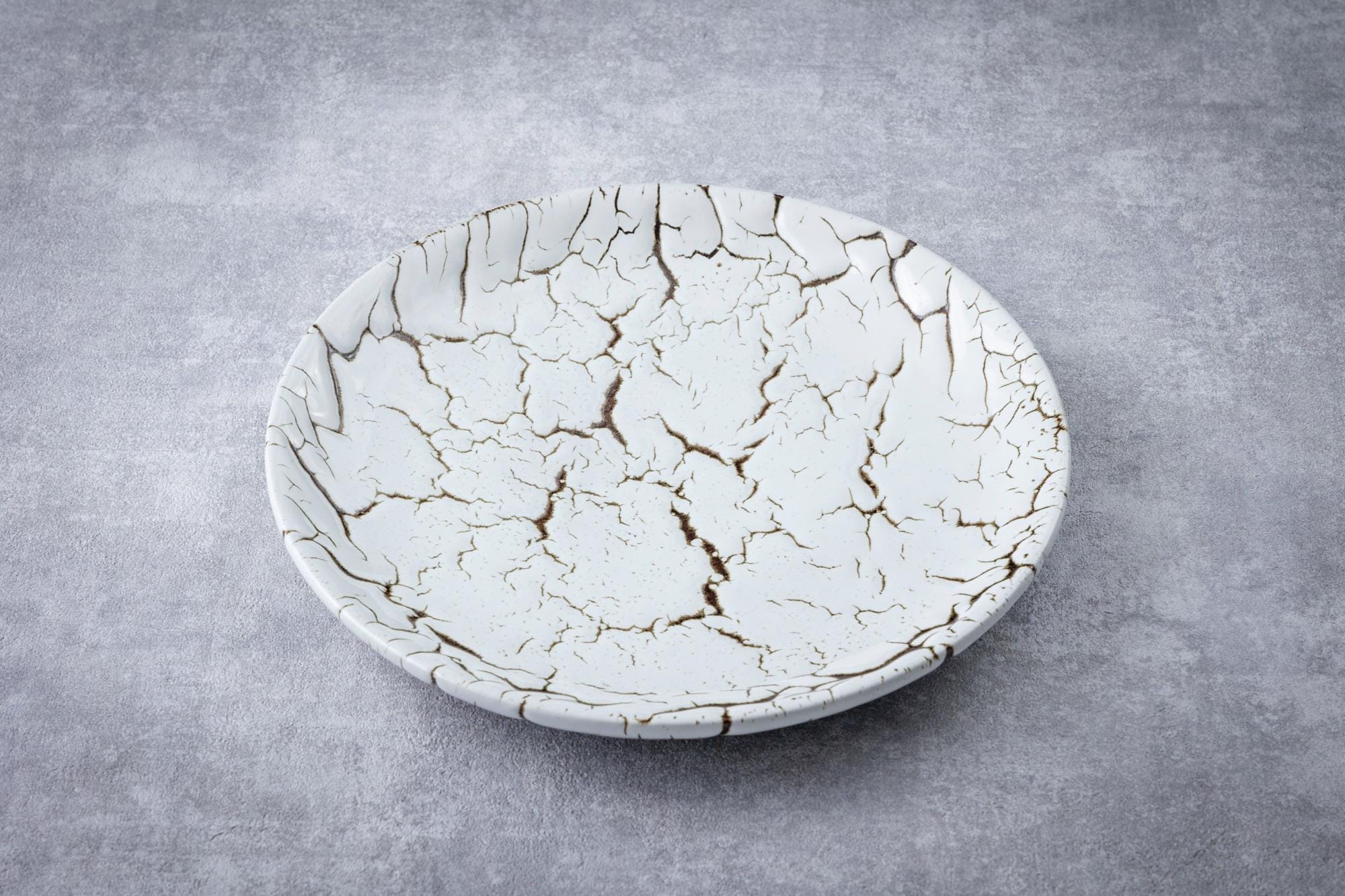 Black Japanese Ryuso Kairagi Plate, Handmade Japanese Ceramic Artisan ...