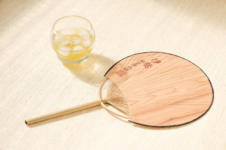 Authentic Wood Japanese Uchiwa Fan, Tokowaka Uchiwa Fan, Handmade ...