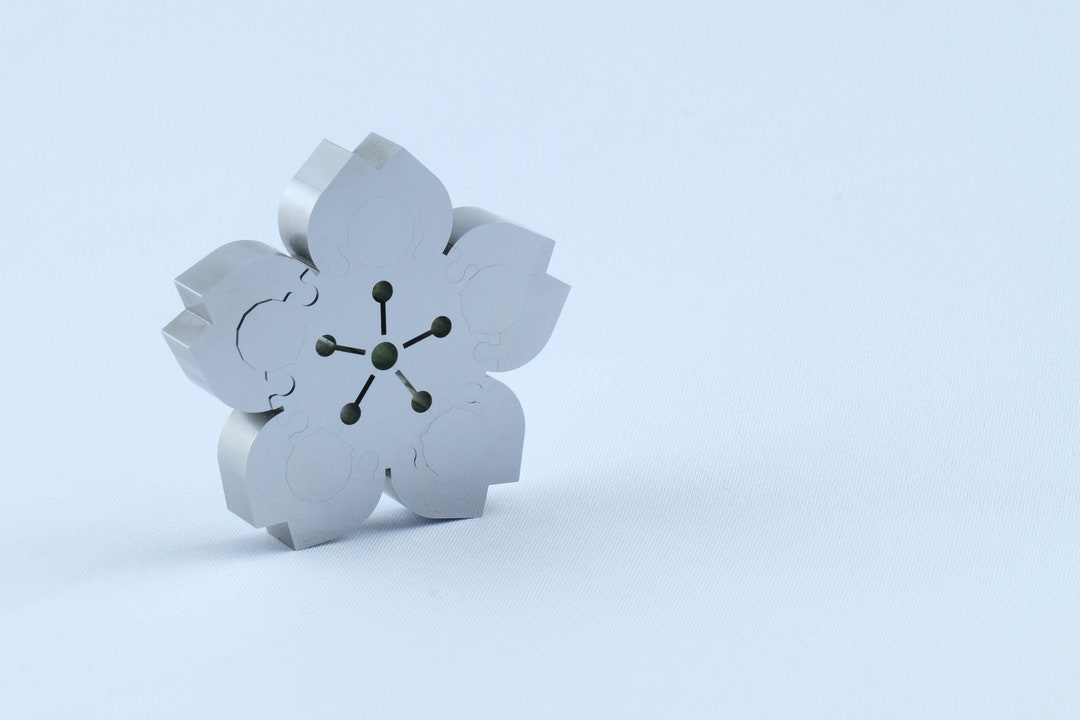 3D Japanese Interlocking Stainless Steel Cherry Blossom - ZIREL ...