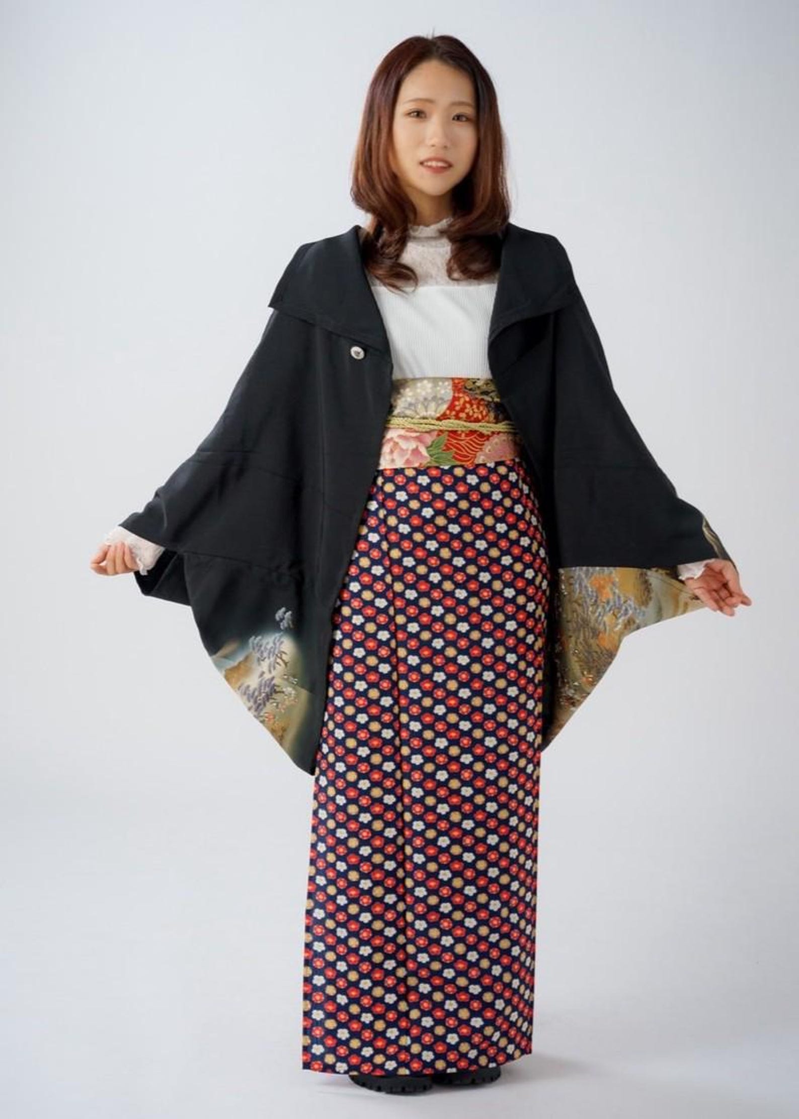 WAEN Recycled Kimono Fabric Cardigan, Tomesode Silk, Kimono Jacket ...