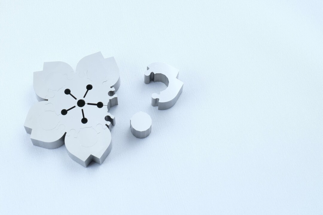 3D Japanese Interlocking Stainless Steel Cherry Blossom - ZIREL ...