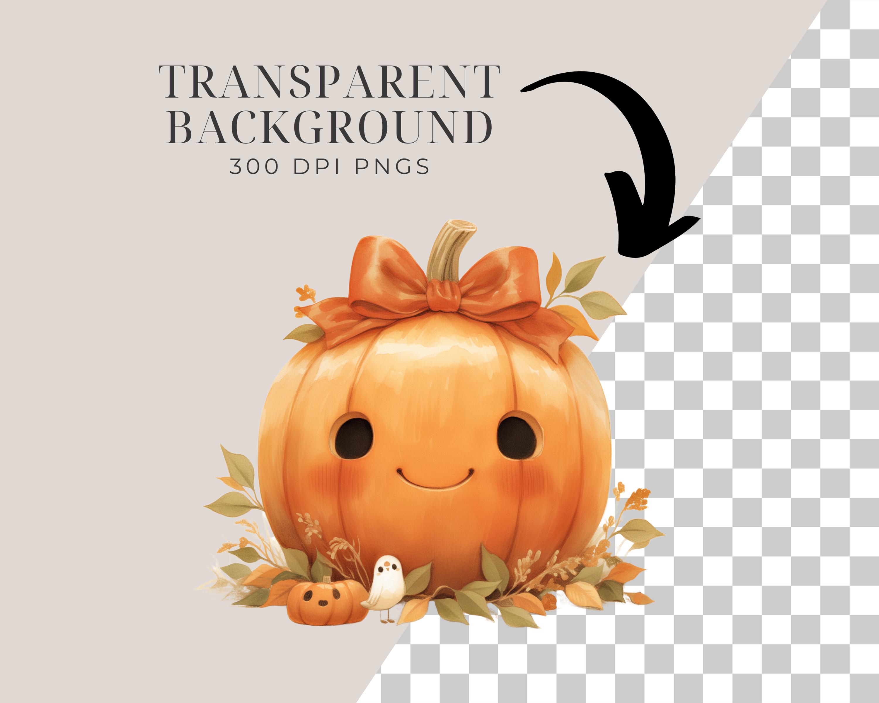 Coquette Pumpkins Clipart Bundle, Cute Pumpkins Clipart, PNG ...